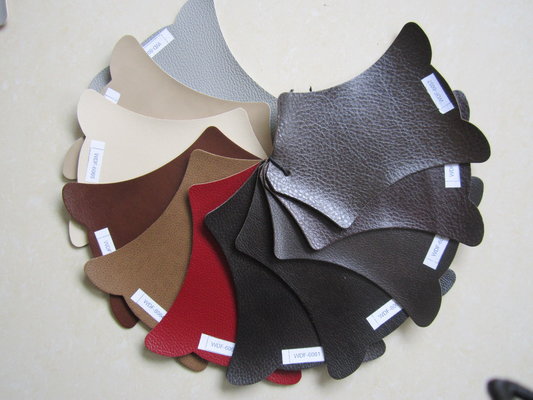 Polyurethane Synthetic Perforated Leather Fabric Full Five Color Eco Bonded Leather