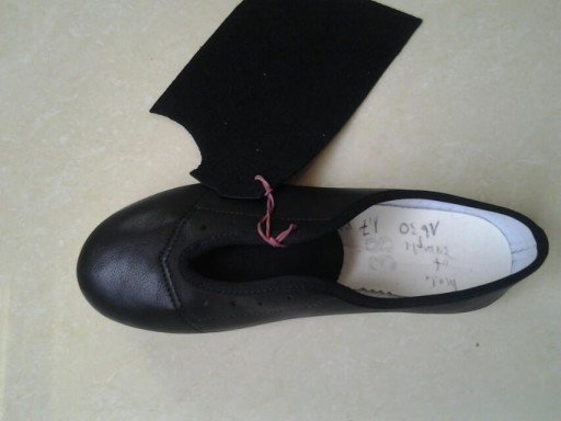 Shoes Black Eco Friendly Leather , Bonded Leather Upholstery Fabric