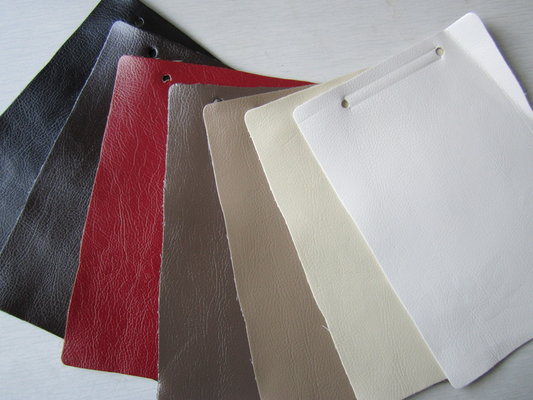 Easy Clean Polyurethane Faux Textured Leather Fabric For Sofa Cushions