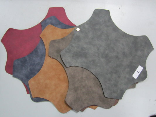 Durable PU Coated Leather , Polyurethane Faux Leather With Real Leather Effect