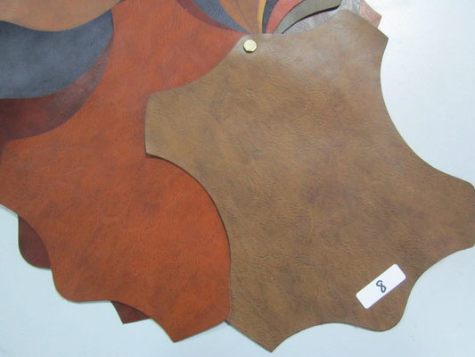 54 Inch Embossed Faux Leather Fabric With Geniue Leather Effect