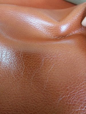Brown Color PU Synthetic Leather Belts Reclaimed Fake Leather Fabric