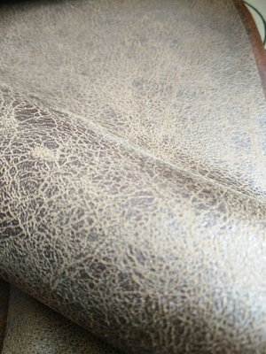 Brown Durable Suede Leather Fabric , Faux Leather Fabric For Upholstery