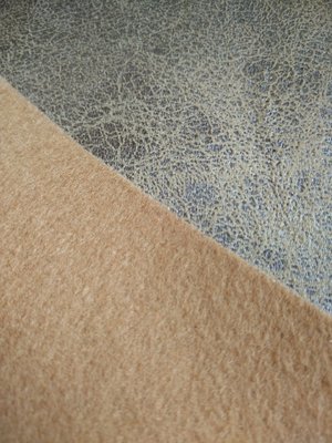 Brown Durable Suede Leather Fabric , Faux Leather Fabric For Upholstery