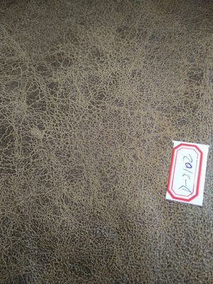 Brown Durable Suede Leather Fabric , Faux Leather Fabric For Upholstery