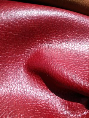 Artificial Bonded Leather Fabric Wine Faux Leather Upholstery Material