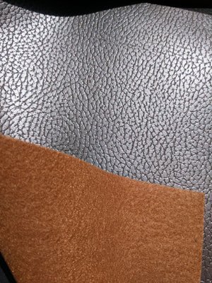 Dark Gray PU Synthetic Leather Customizable Polyurethane Leather Fabric