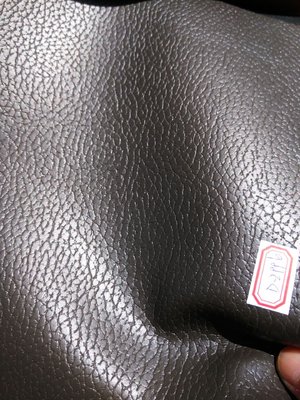 Dark Gray PU Synthetic Leather Customizable Polyurethane Leather Fabric