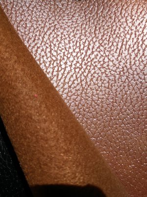 Tabacco Synthetic Aux Cowhide Upholstery Fabric With Breathable Effect