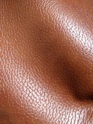 Tabacco Synthetic Aux Cowhide Upholstery Fabric With Breathable Effect