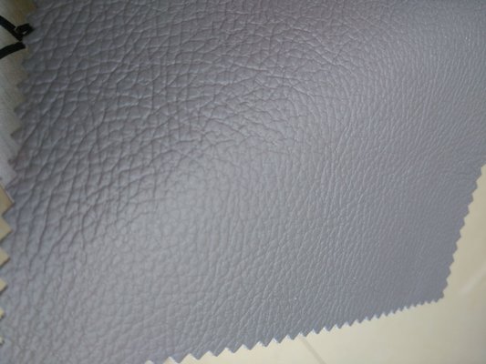 Perforated Leather Material With Real Leather Effect , Black Leather Fabric