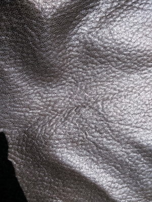 Eco Friendly Stretch Leather Fabric , Real Leather Upholstery Fabric