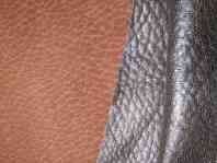 Eco Friendly Stretch Leather Fabric , Real Leather Upholstery Fabric