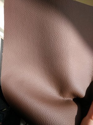 54 Inch Brown Ecological Leather , Leather Upholstery Fabric For Cars