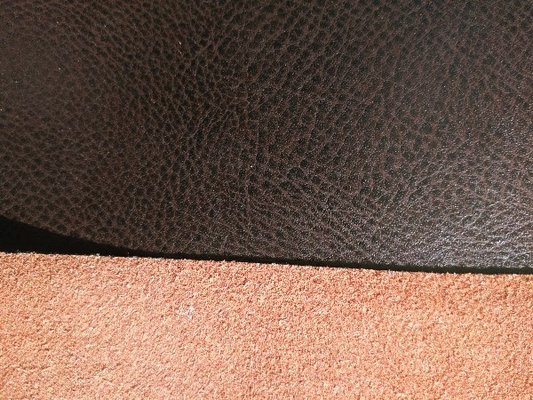Furniture Perforated Suede Fabric Durable Full Grain Cow Leather