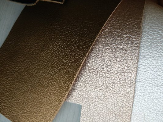 54" Width Perforated Leather Fabric , Faux Leather Fabric For Handbags
