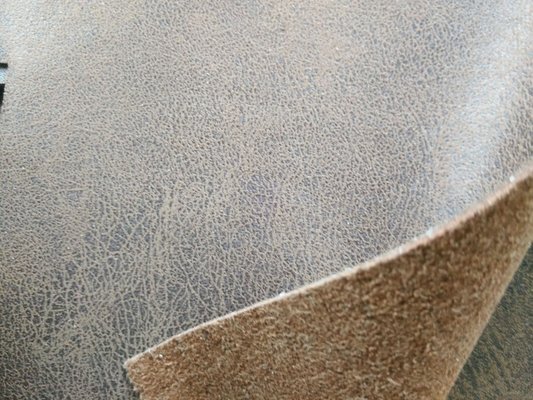 PU Coated Faux Leather Upholstery Material Suede Auto Upholstery Fabric