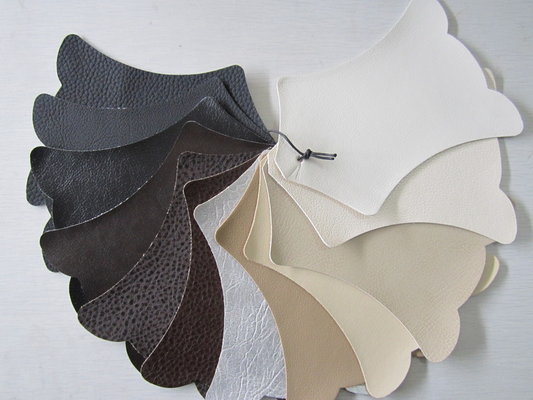 Sofa / Chair Faux Leather Upholstery Fabric , Leather Furniture Fabric