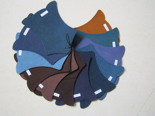 Flocking Textured Leather Fabric For Shoe Uper , Car Leather Upholstery