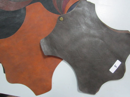 Tabacco Color Faux Cowhide Upholstery Fabric Upholstery Faux Leather