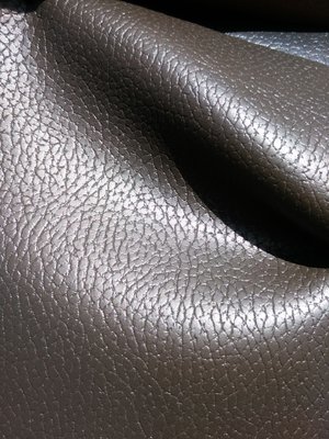 Dark Gray PU Synthetic Leather Customizable Polyurethane Leather Fabric
