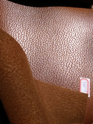Tabacco Synthetic Aux Cowhide Upholstery Fabric With Breathable Effect