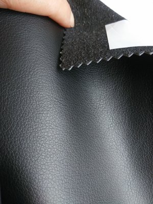 Flocking Artificial Perforated Leather Fabric With 5% Cotton And 5% Polyester