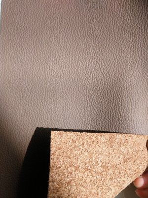54 Inch Brown Ecological Leather , Leather Upholstery Fabric For Cars
