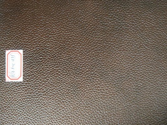 Embossed Faux Leather Fabric For Handbags , Faux Cowhide Upholstery Fabric