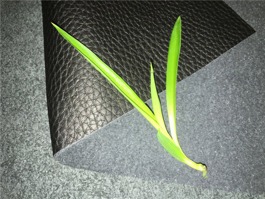 Man made genuine leather with black color 30meters length 54inches width