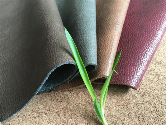 Man-made Leather Upholstery fabric with various colors and textures with 25 meters length each roll