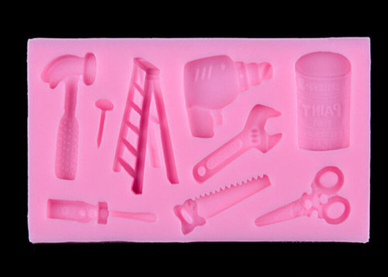 Random High Temperature Resistant Silicone Cake Molds Topper Hammer Spanner Molds