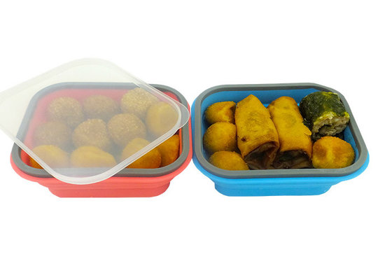 Duralbe Foldable ECO Lunch Box 100% Food Grade Silicone For Students