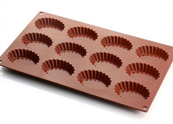 Coffee Color 8 Holes Maple cake Pop Molds Food Grade Silicone 21 x 17 x 4cm