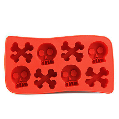 Funny Bone and Skull Shaped Silicone Ice Tray Mold 