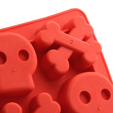 Funny Bone and Skull Shaped Silicone Ice Tray Mold 