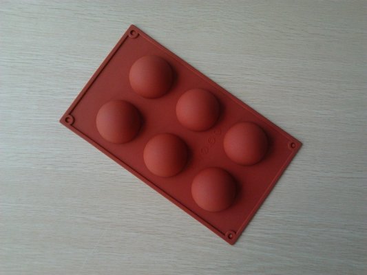 Chocolate Silicone Cake Mold Baking Pan , Silicone Bakeware 6 Holes For Ovens