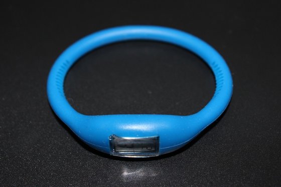 Negative Ion Silicone Wristband Watch Black / Blue / Orange Sports Watch