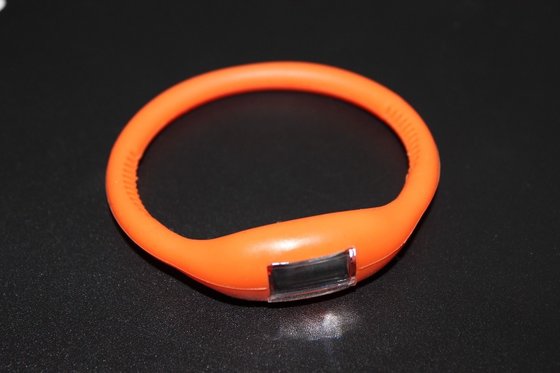 Negative Ion Silicone Wristband Watch Black / Blue / Orange Sports Watch