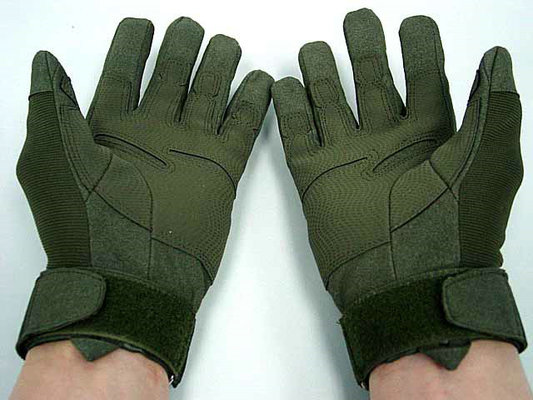 Mens Outdoor Airsoft / Handgun Shooting Gloves Olive Combat