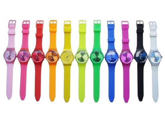 Colorful Silicone Jelly Watch With Water Resistant 1 ATM For Women