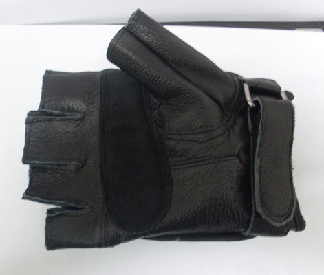 Half Finger Handgun Shooting Gloves Sheepskin With Non-Slip Palm