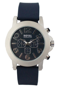 Business Man Silicone Wristband Watch Match Big Number Display Time