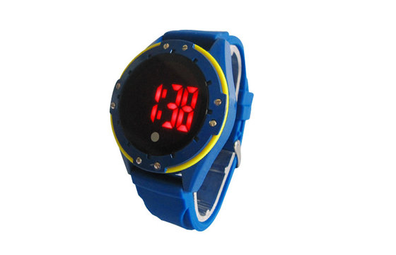 Blue Water Resistant Touch Screen LED Watch Digital Silicone Sports Watches