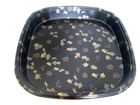 Disposable Salad bowl PS Sushi tray with lid L270*W270*H50mm