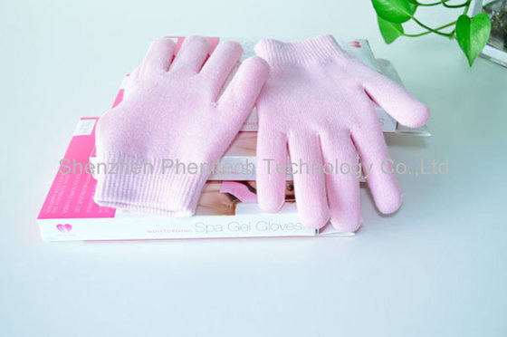 Anti - Aging Natural Pink Moisturizing Gel Gloves ,  Personal Hydrating Gel Gloves