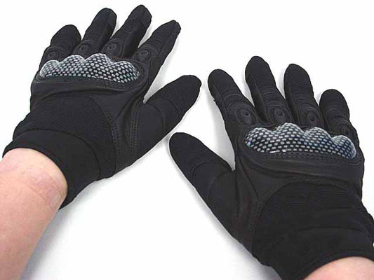 PVC Nylon Fiber Lightweight Handgun Shooting Gloves , Elastic Assault Combat Gloves