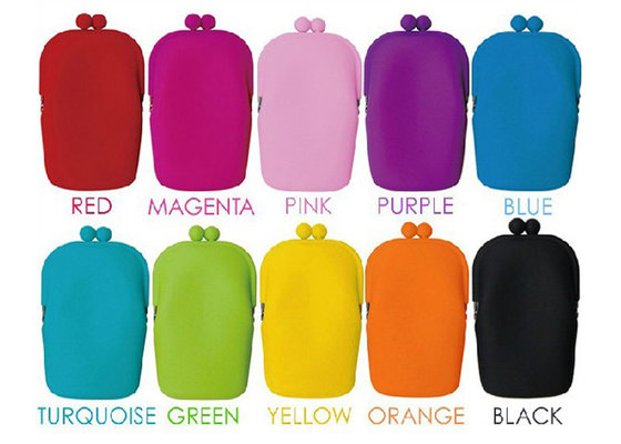 62*115*32mm Silicone Coin Purse Cover Card Holder For Bussiness Promotion Gift