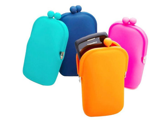 Fashion Jelly  Pouch Bag / Silicone Coin Purse Cover For Mobile Phone , Key with Perfume