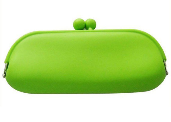 Green Pochi Silicone Coin Pouches Eyeglasses Bags For Advertising Promotion Gift